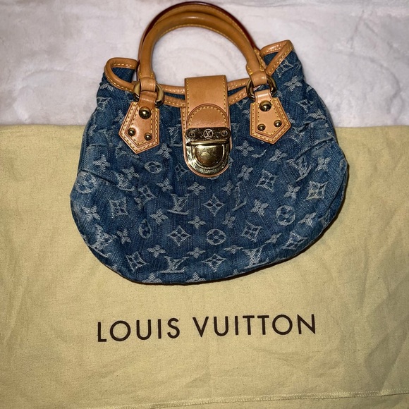 Louis Vuitton | Bags | Louis Vuitton Monogram Denim Pleaty Blue | Poshmark
